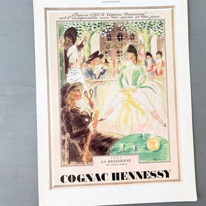 Rare Authentic Vintage Hennessy Cognac Wall Art Home Decor, French ...