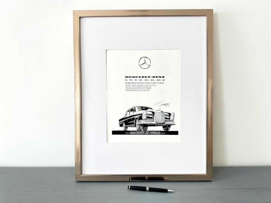 Original 1940s Vintage Mercedes Benz & Horse Riding Print: Rare ...