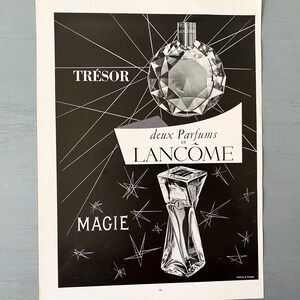Rare Authentic Vintage Lancome Paris Advertisement Print, French ...