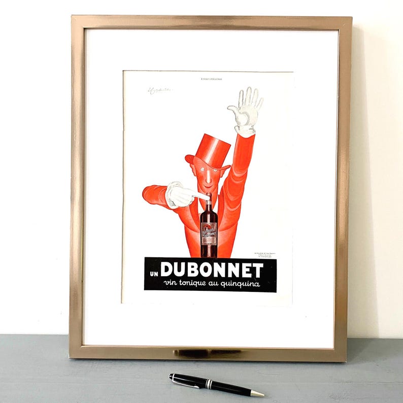 Original 1930s Vintage Dubonnet Alcohol Aperitif Advertisement Print ...