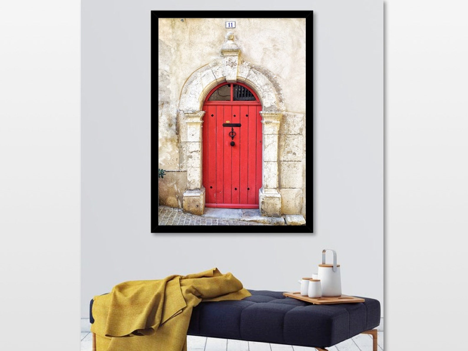Old Red Door Print Printable Photo Rustic Door Art Provence - Etsy