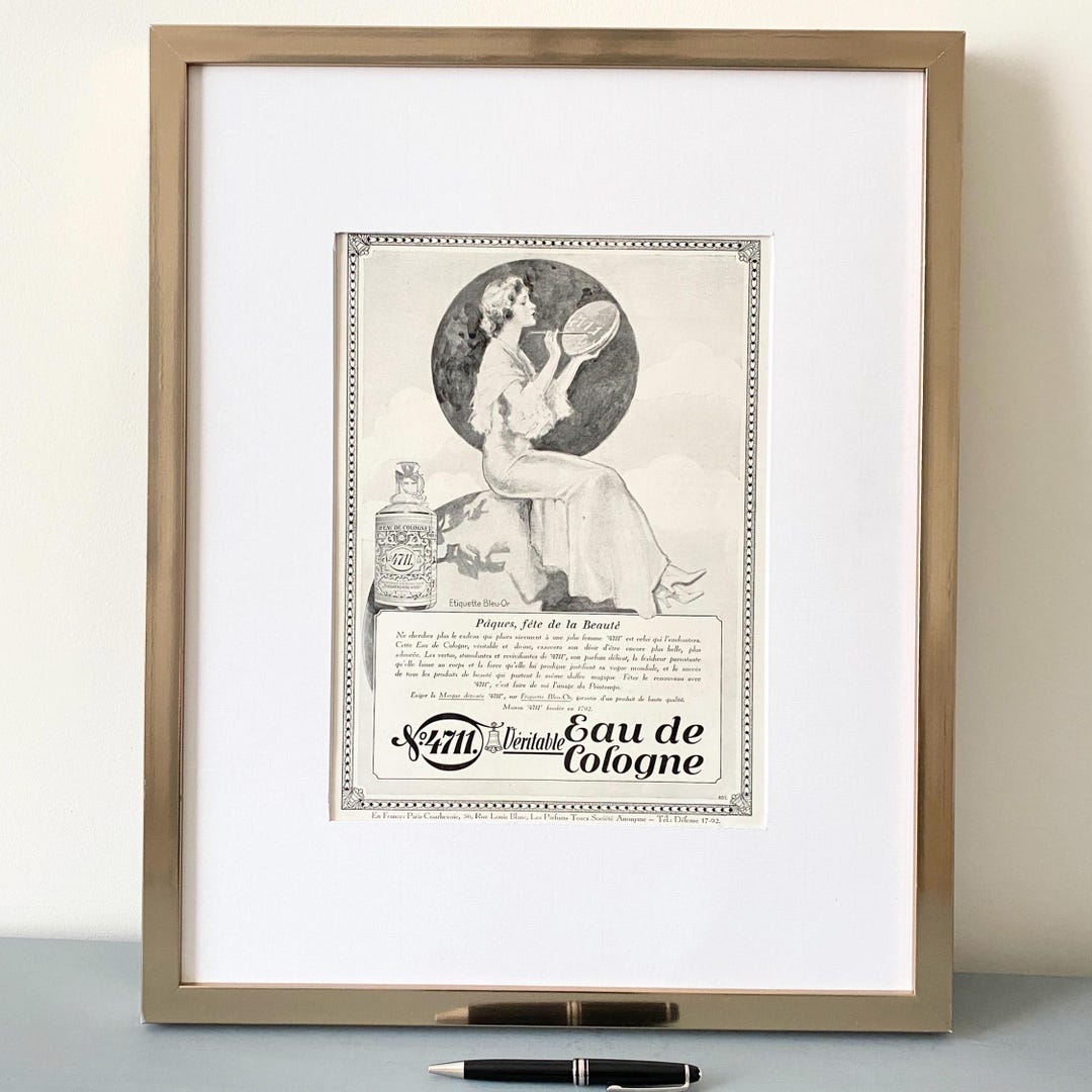 Rare Authentic Vintage 4711 Eau De Cologne Perfume Advertisement Print ...