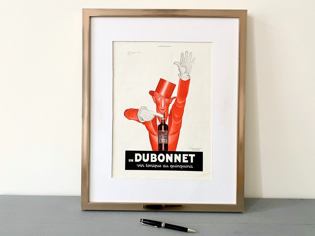 1930 Retro Art Deco Style Dubonnet Aperitif Alcohol Advertisement ...