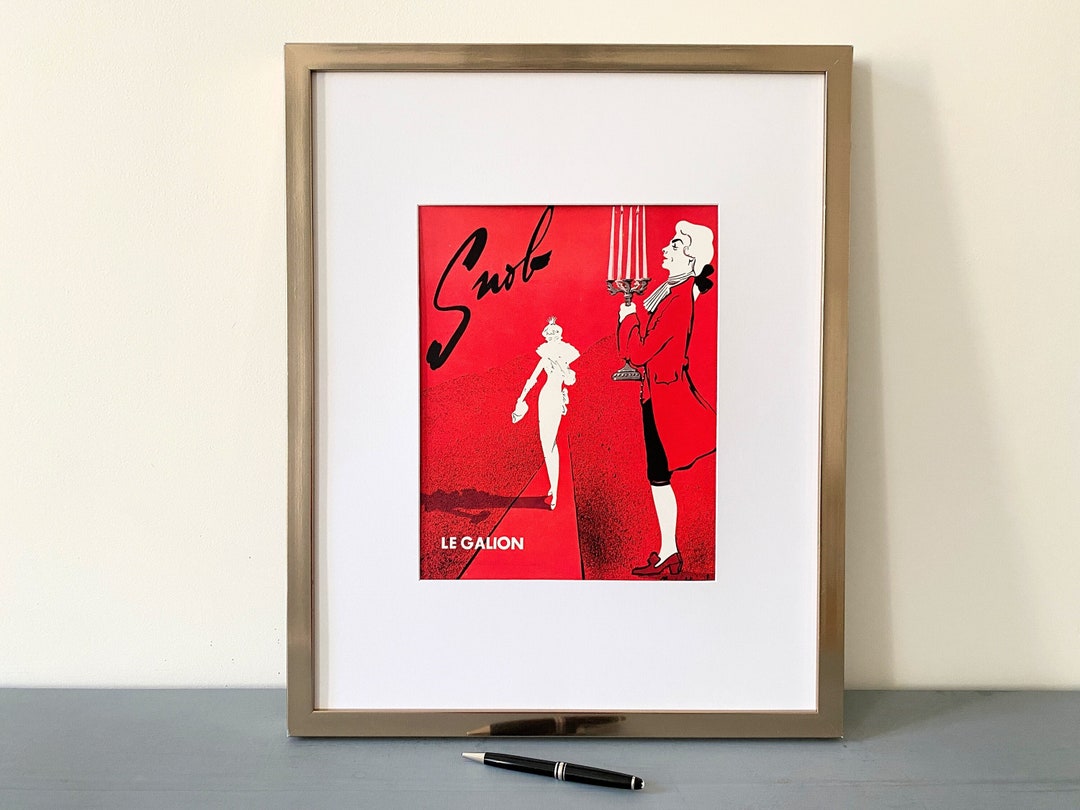 Rare Authentic French Galion Perfume Print, Mid Century Modern Parisian ...