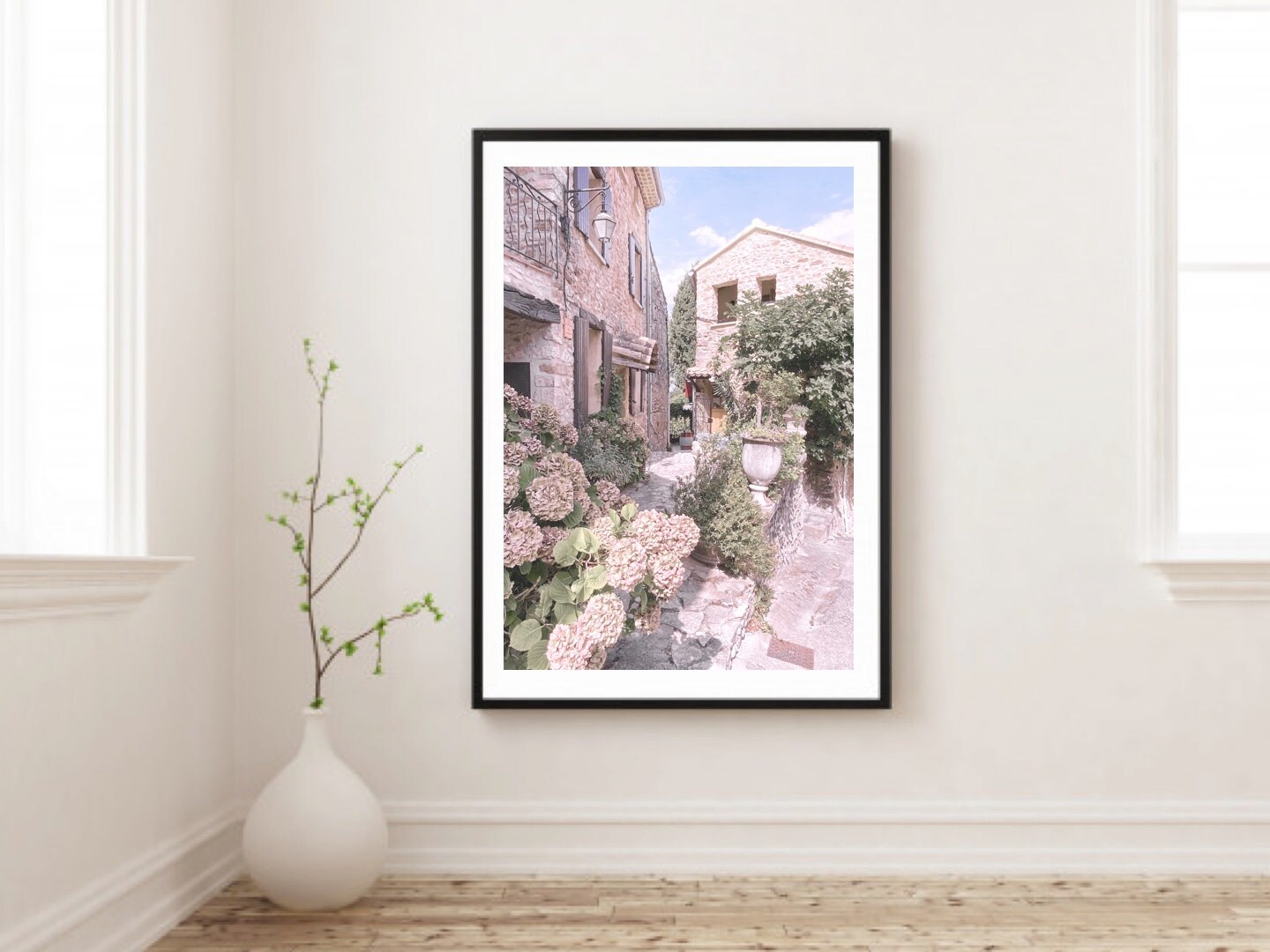 Pink Flower Print France Photography French Country Poster - Etsy