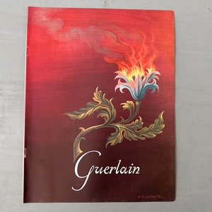 Rare Authentic French Vintage Guerlain Perfume Advertisement Poster ...
