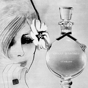 Guerlain Perfume Wall Art Paris Retro Poster, French Advertisement of ...