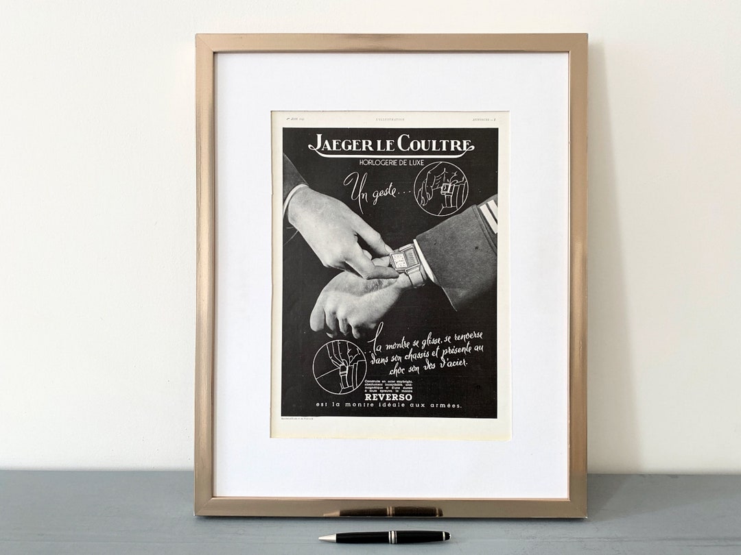 Rare Authentic Jaeger Lecoultre Reverso Print, Designer Brand Lover or ...