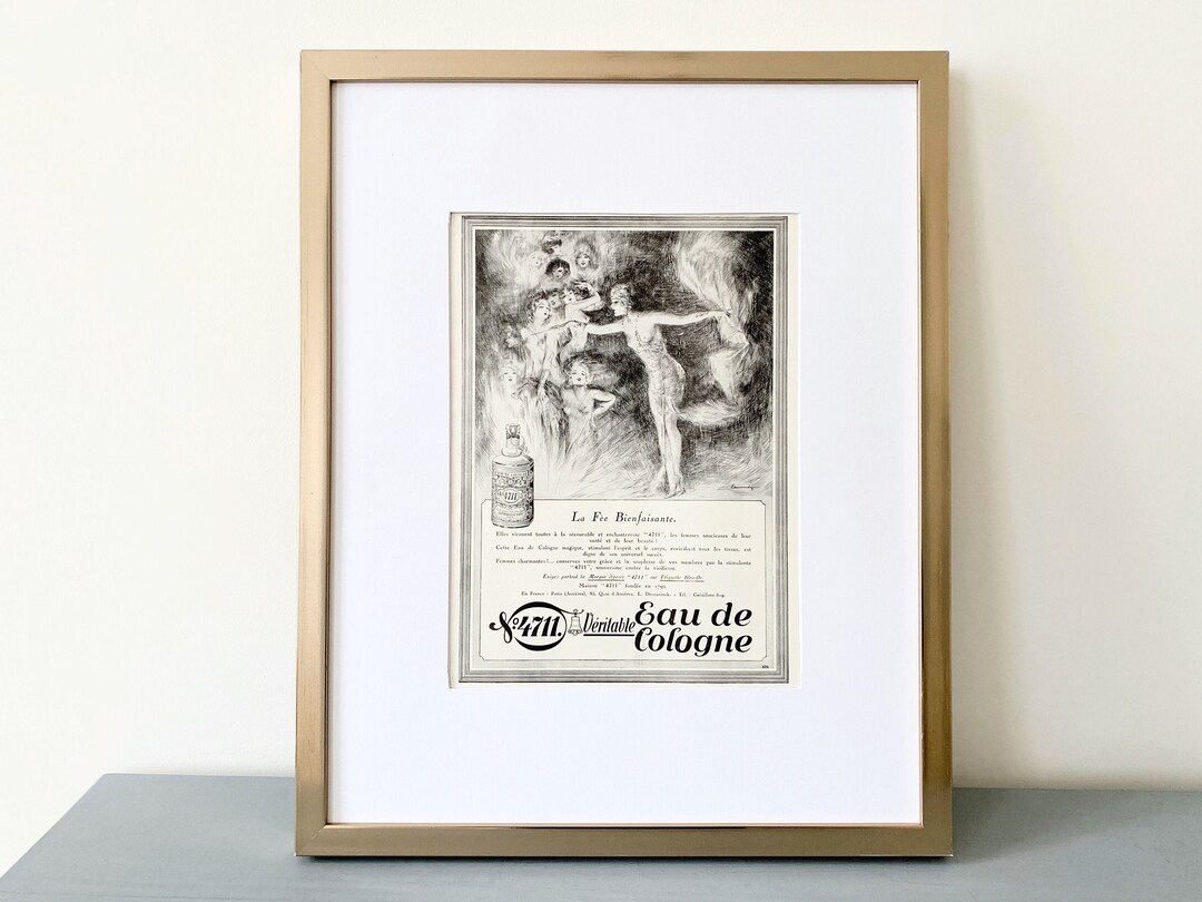 Eau De Cologne Print Retro Perfume Poster Fragrance Poster - Etsy