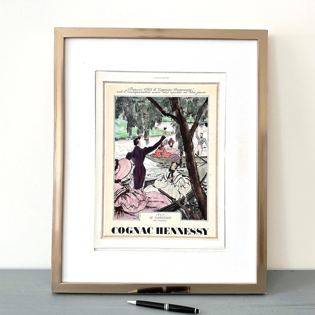 Original 1930s Vintage Hennessy Cognac Ad Print - Retro Alcohol Wall ...
