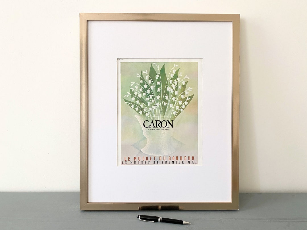 Rare Authentic Vintage French Lily of the Valley Perfume Advertisement ...