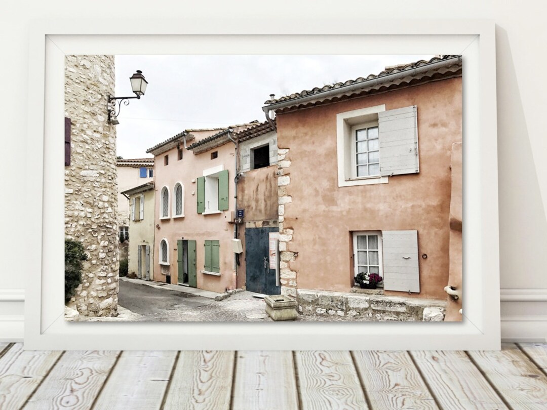 Village Wall Art Countryside Print Rustic Building French - Etsy