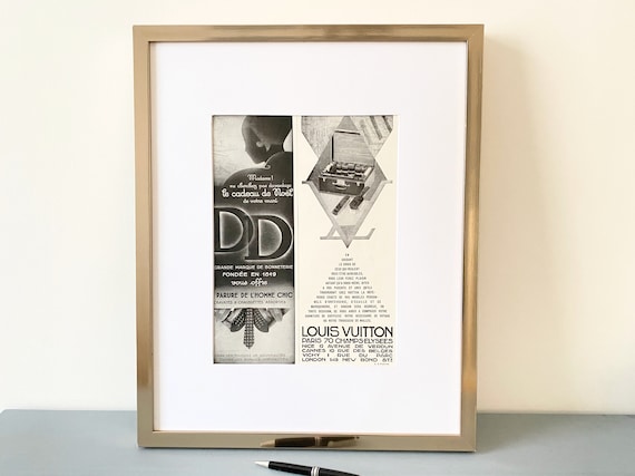 Louis Vuitton Poster LV Monogram Poster Retro Advertisement | Etsy