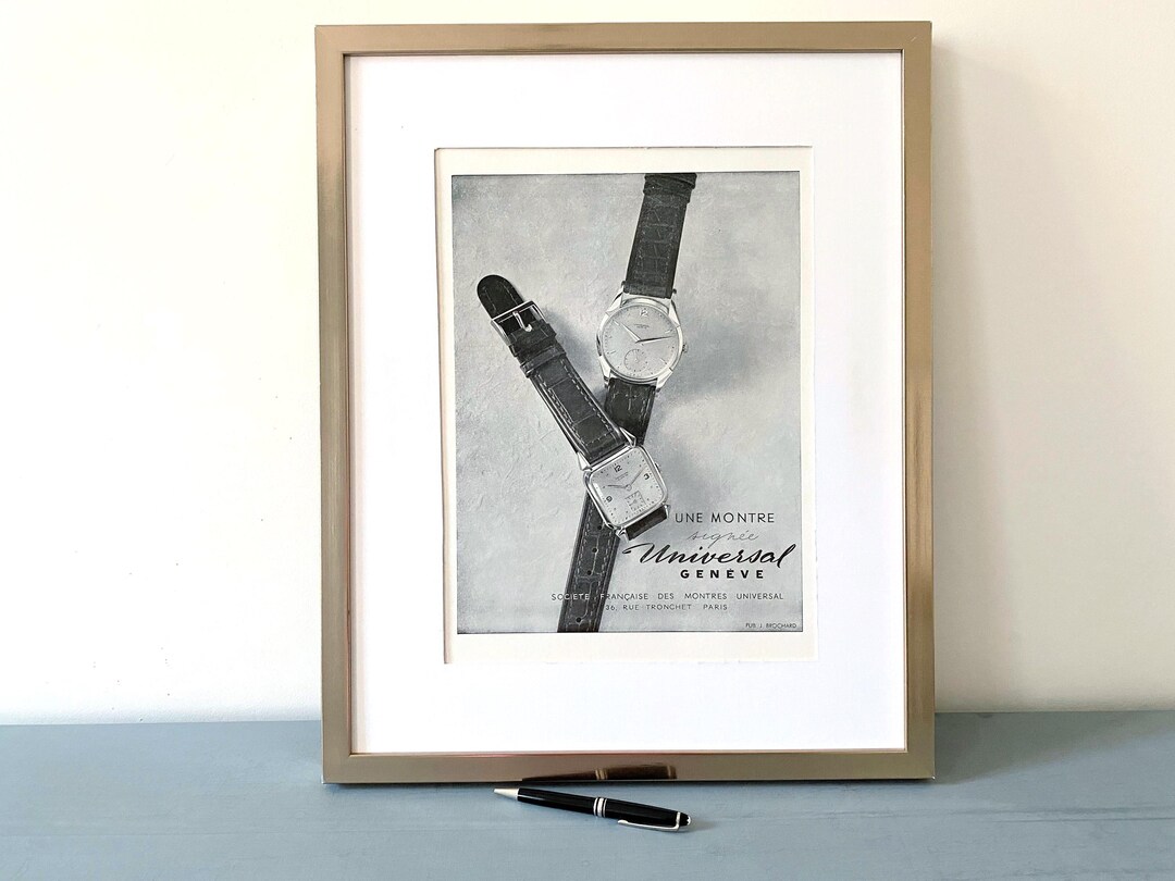 Authentic 1930s Vintage Universal Watch Advertisement Print: Luxury ...
