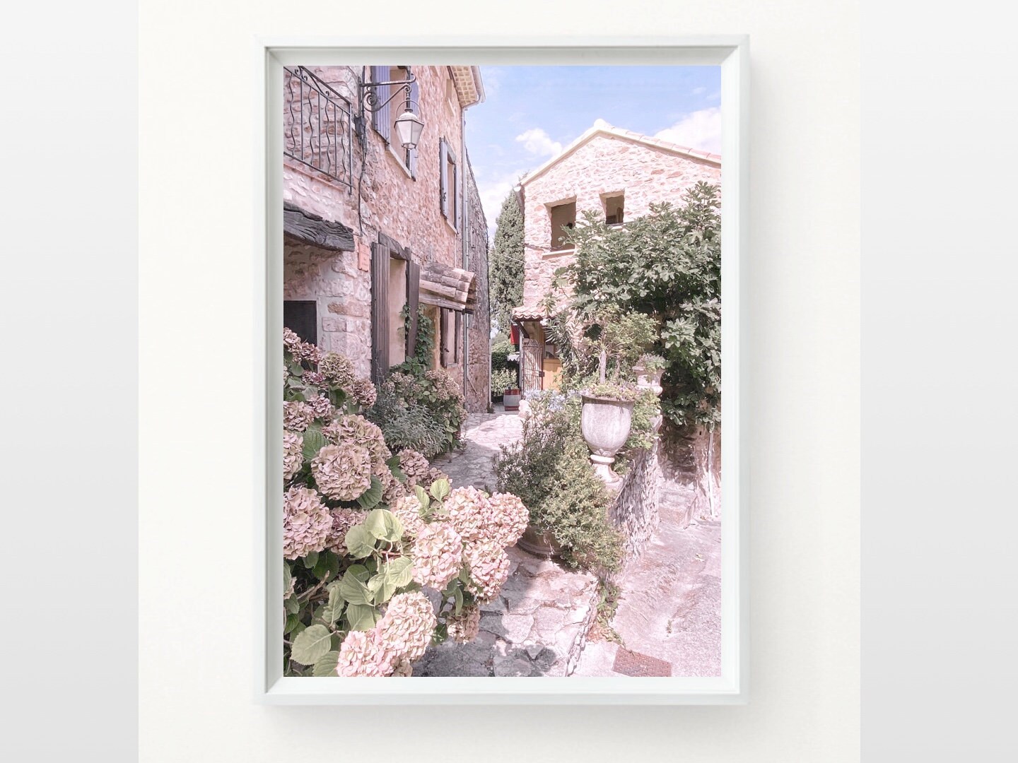 Pink Flower Print France Photography French Country Poster - Etsy