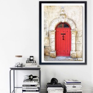 Old Red Door Print, Printable Photo, Rustic Door Art, Provence Poster ...