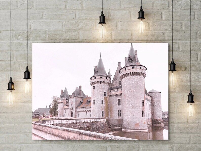 French Chateau Print Gothic Architecture Loire Valley Castle | Etsy