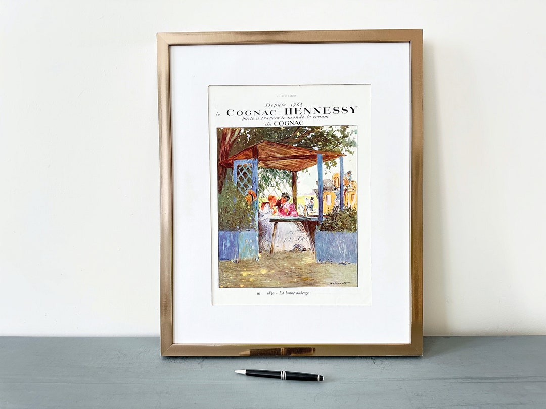 Rare Authentic Vintage Hennessy Cognac Wall Art Home Decor, French ...
