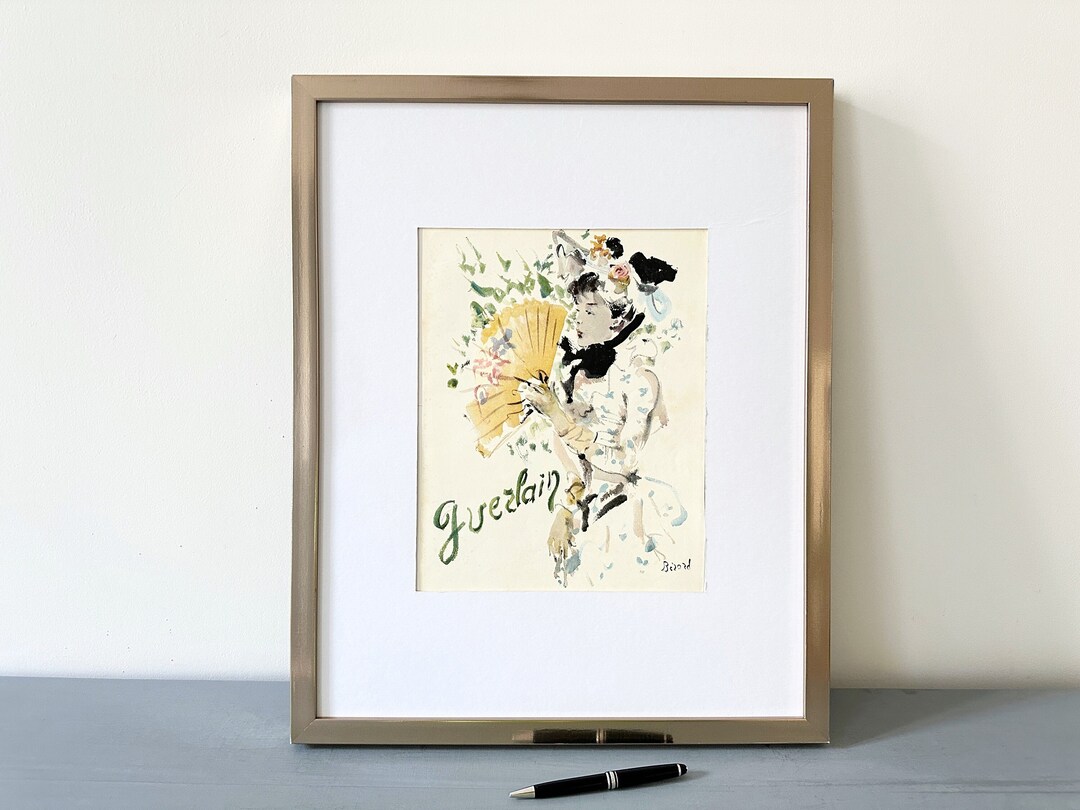 Rare Authentic Guerlain Perfume Advertisement Print, Nostalgia Glam ...