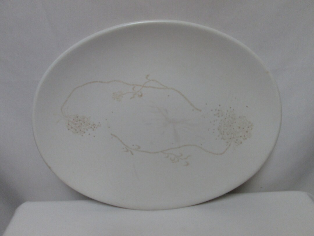 Russel Wright Knowles Queen Anne Lace Platter Tray Mid Century 16 X 12 ...