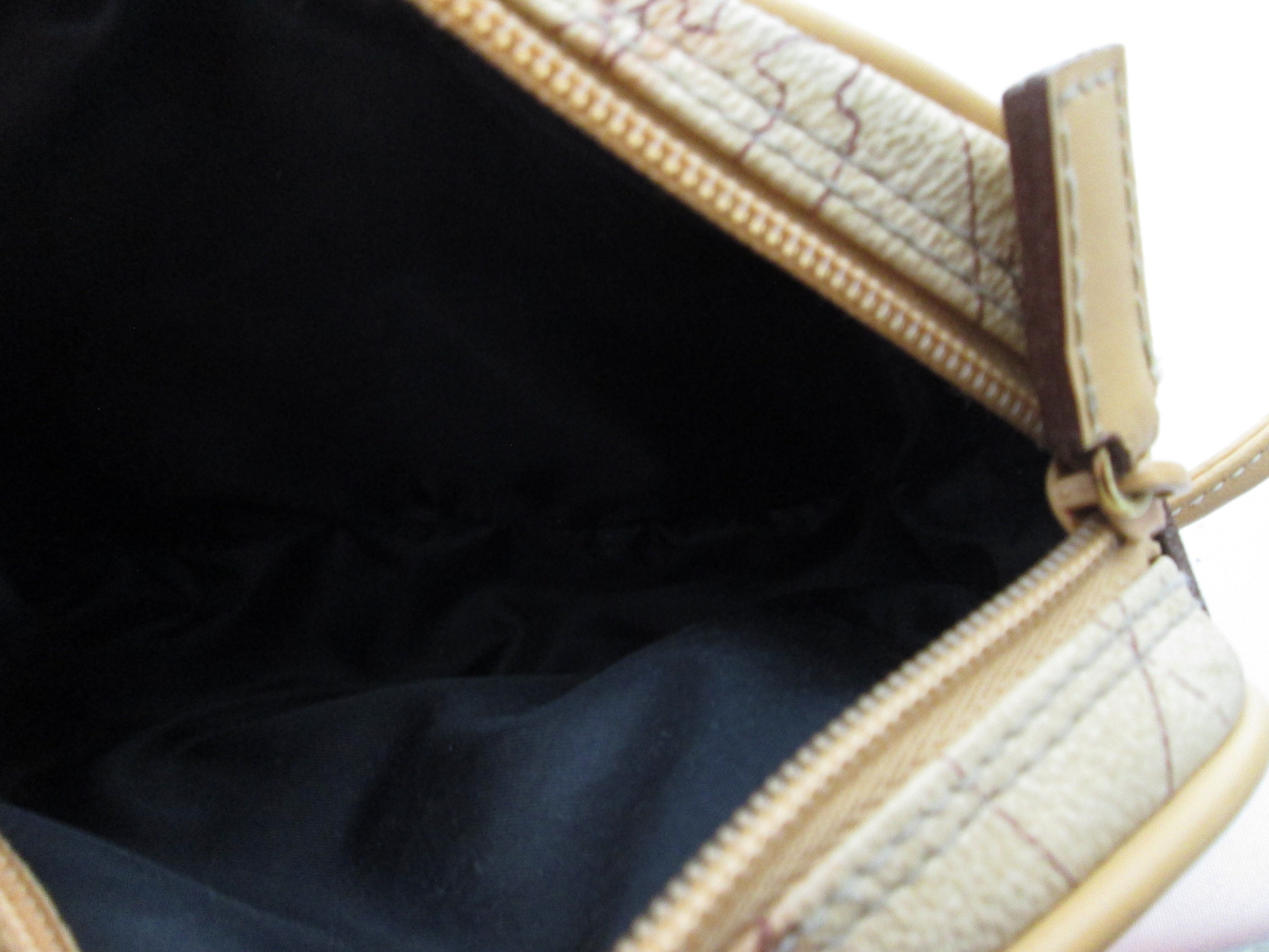 Vintage Allan Edward AE Faux Leather Map Geography Crossbody Bag Purse ...