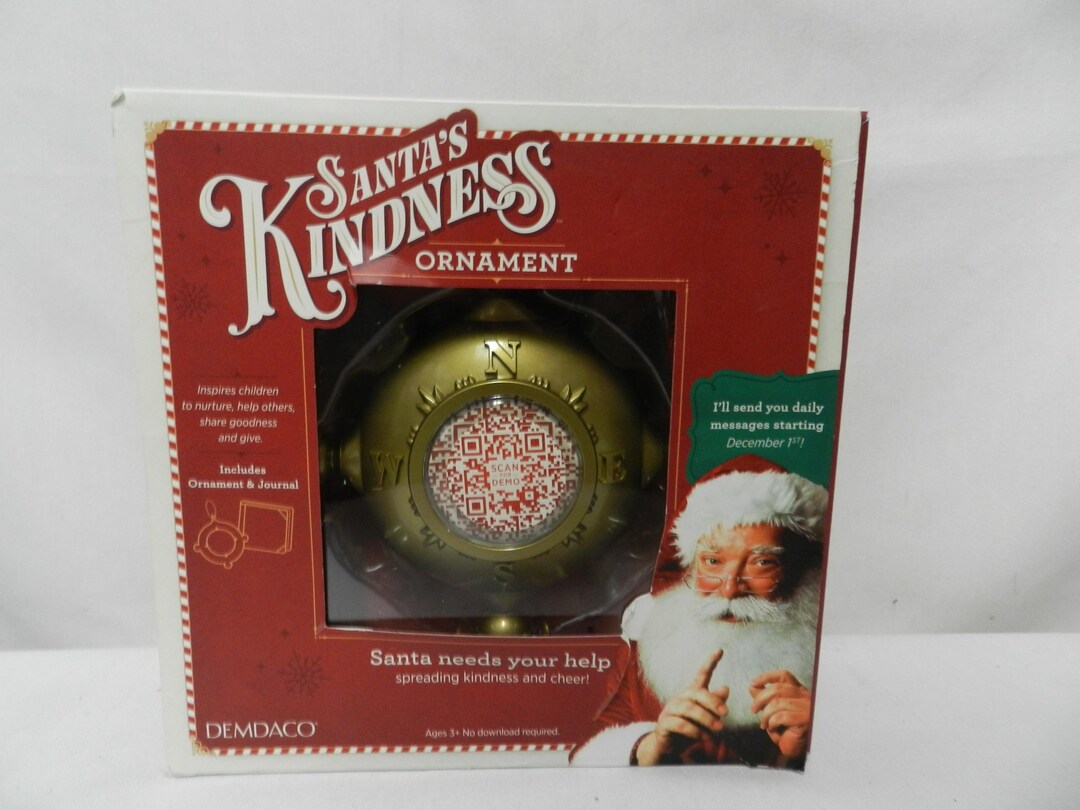Demdaco Santa’s Kindness Christmas Ornament W/ Journal Holidays NIB NEW ...