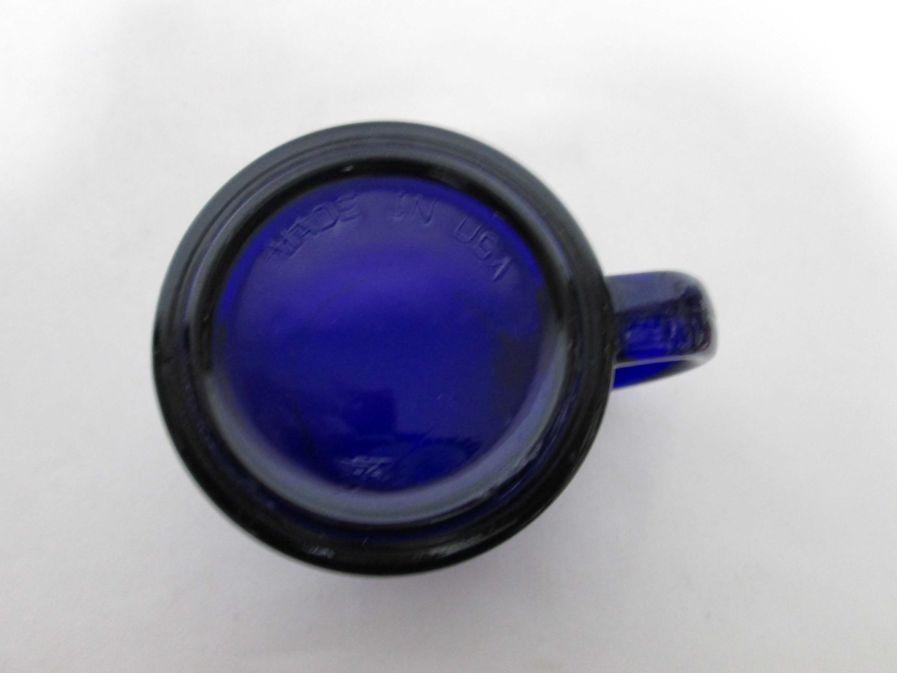 Libbey Vintage Cobalt Blue Glass Mug Cup Sun Made in the U.S.A ...