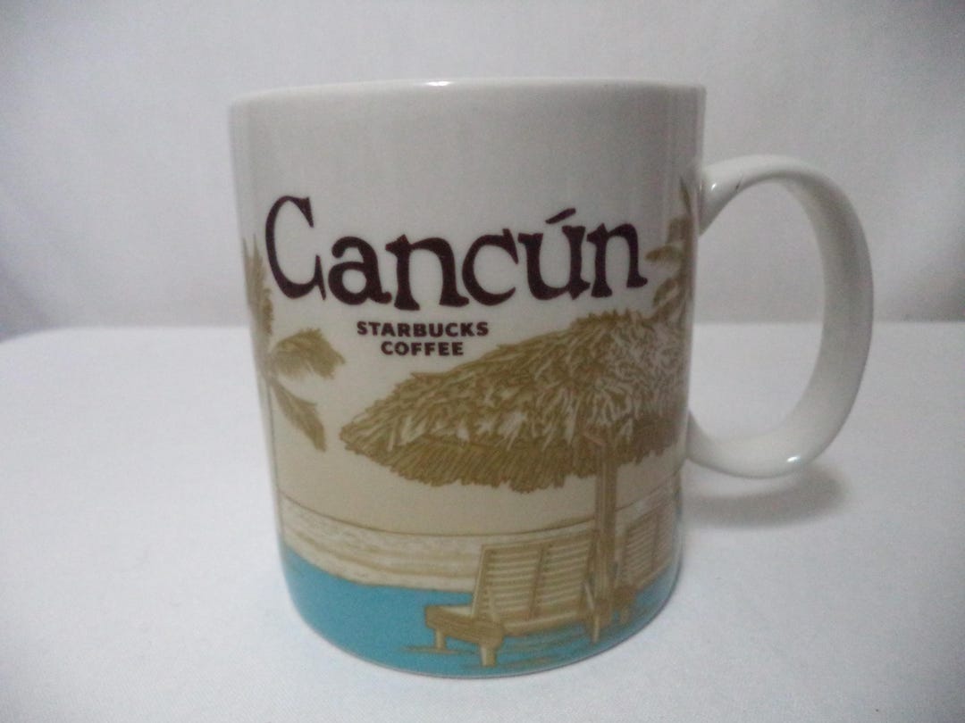 Starbucks Cancun Mexico Vintage Mug Cup Micro Dish Beach Palm Trees - Etsy