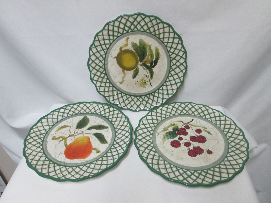 Raymond Waites Cornucopia Fruit Certified International Dinner Plate ...