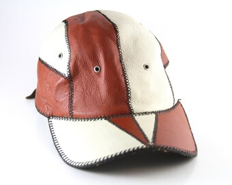 Leather biker hat | Etsy