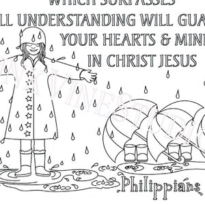 Philippians 4:6-7 Coloring Page for Kids (digital Download) - Etsy