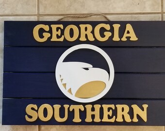 Georgia Wood Sign - Etsy