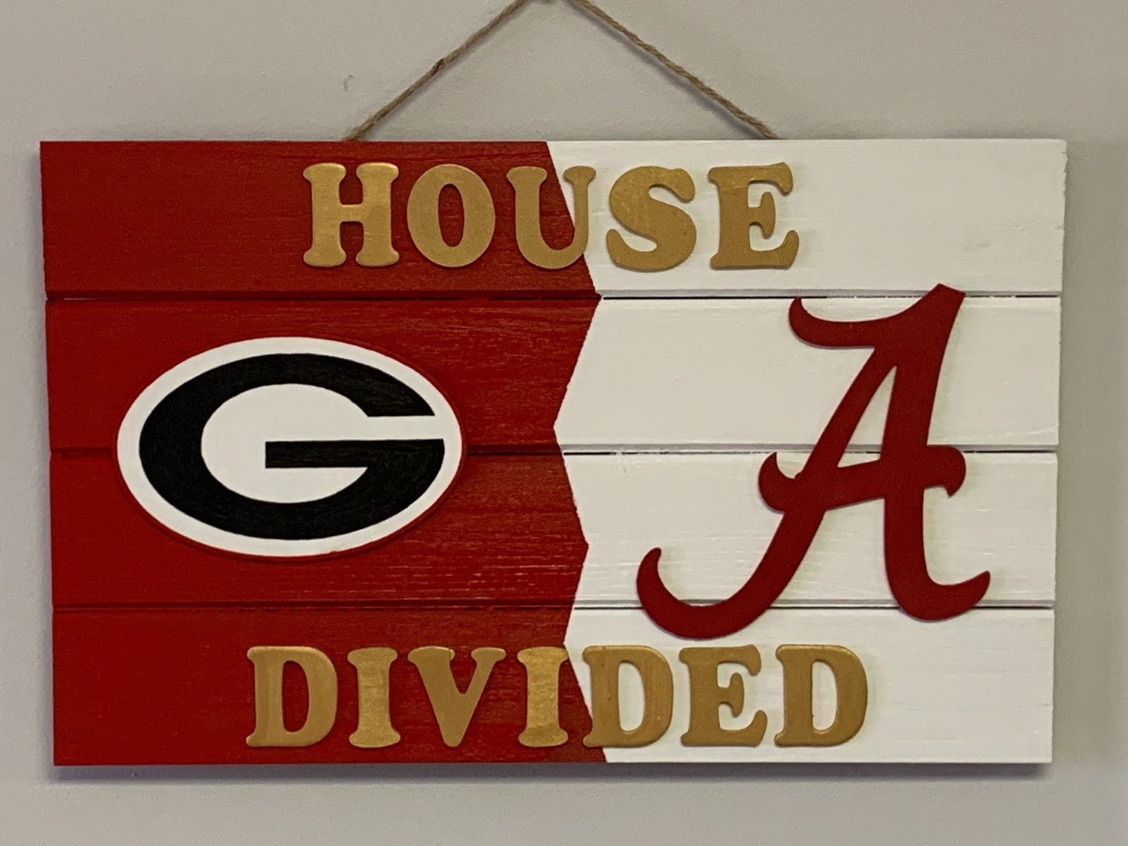House Divided Georgia & Alabama - Etsy
