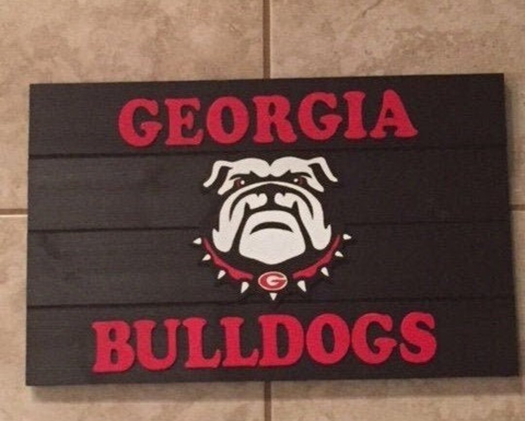 Georgia Bulldogs Wooden Sign - Etsy