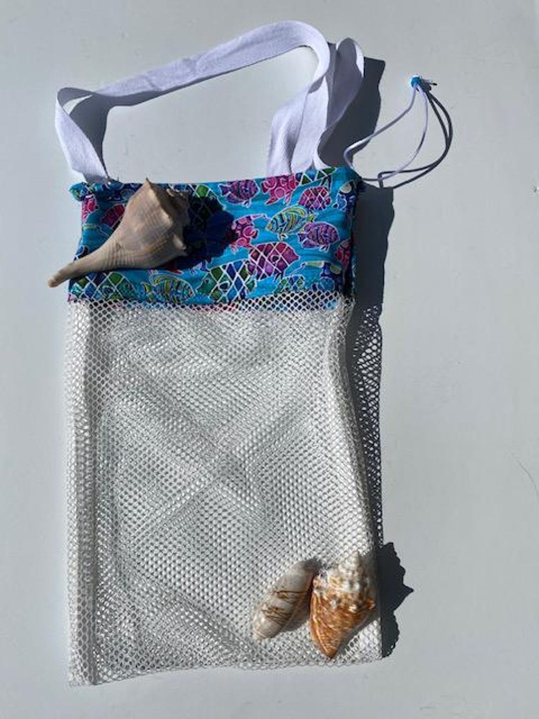 Mesh Shell Collecting Bag, Shelling Bag, Mesh Bag, Sea Shell Bag, Beach ...