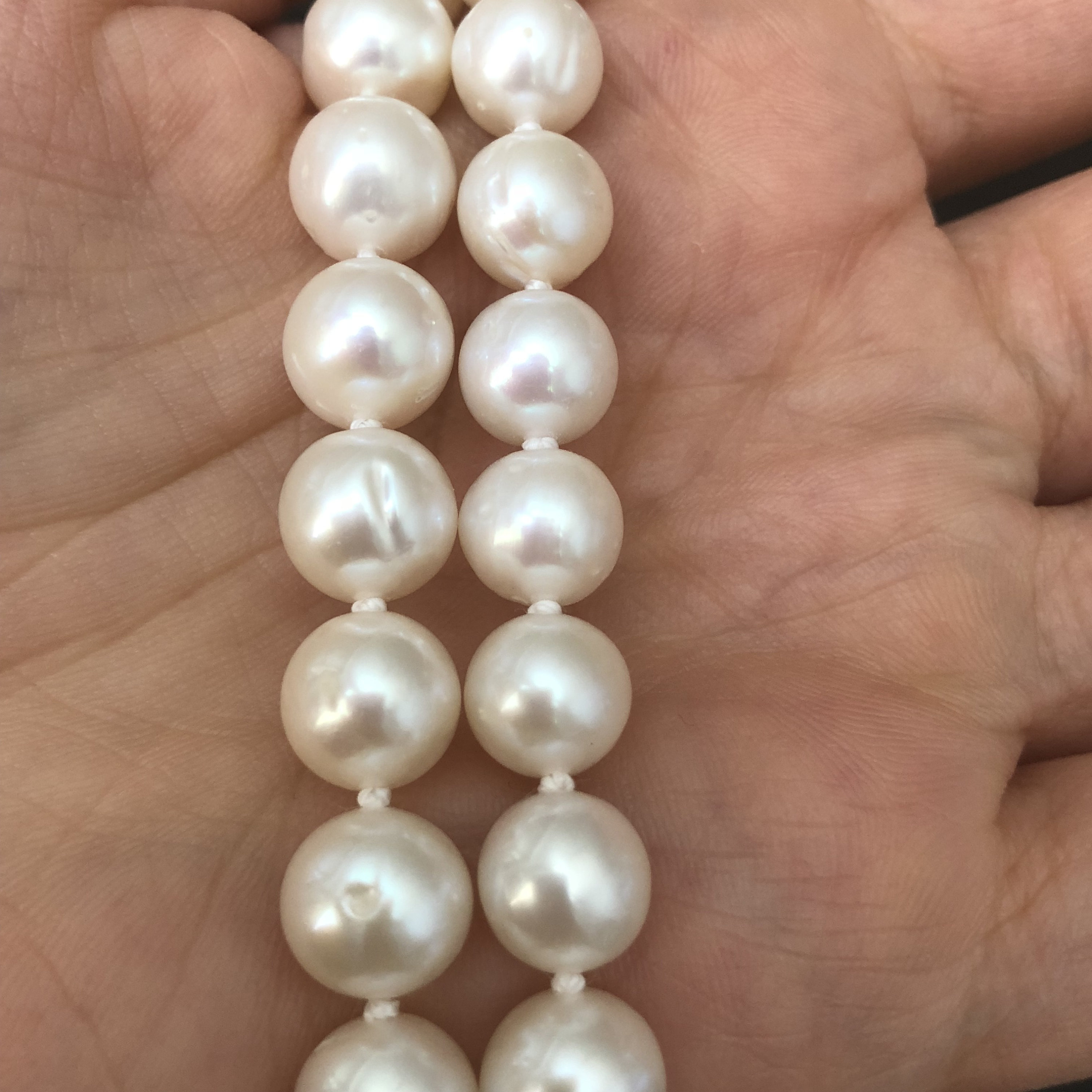 Genuine Single Strand Cultured Freshwater Pearl Necklace | Etsy