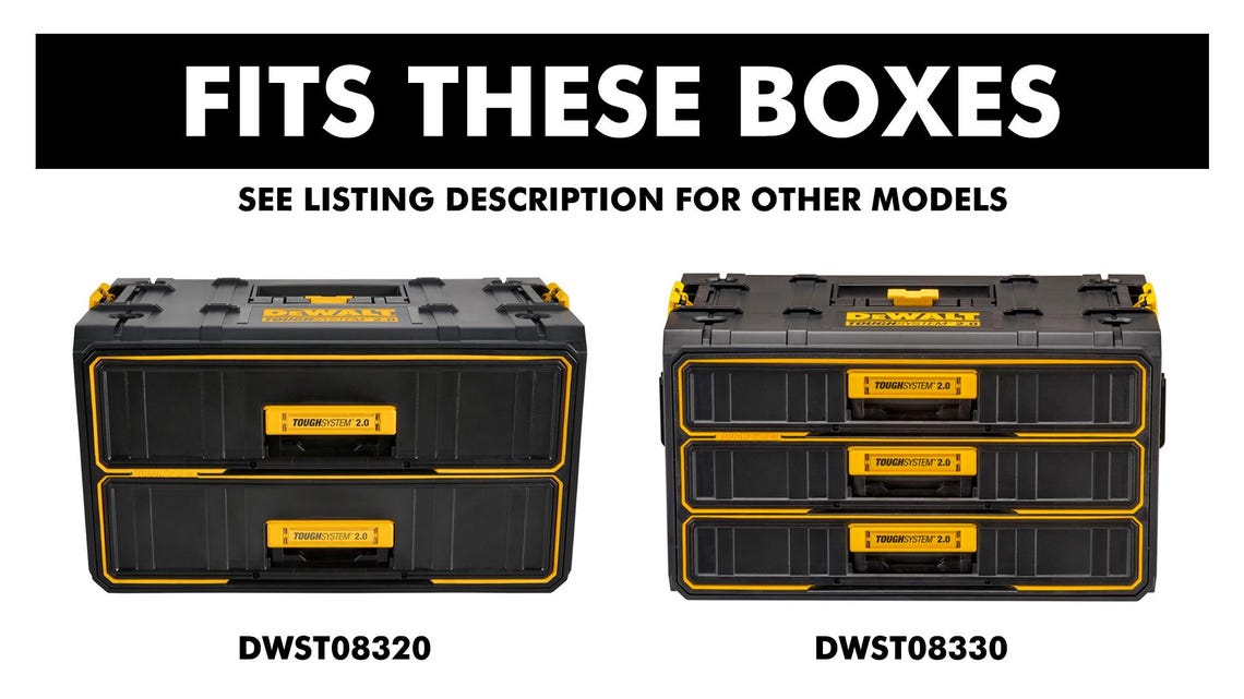 Dewalt Toughsystem 2.0 Two/three Drawer Unit (DWST08320/DWST08330 ...