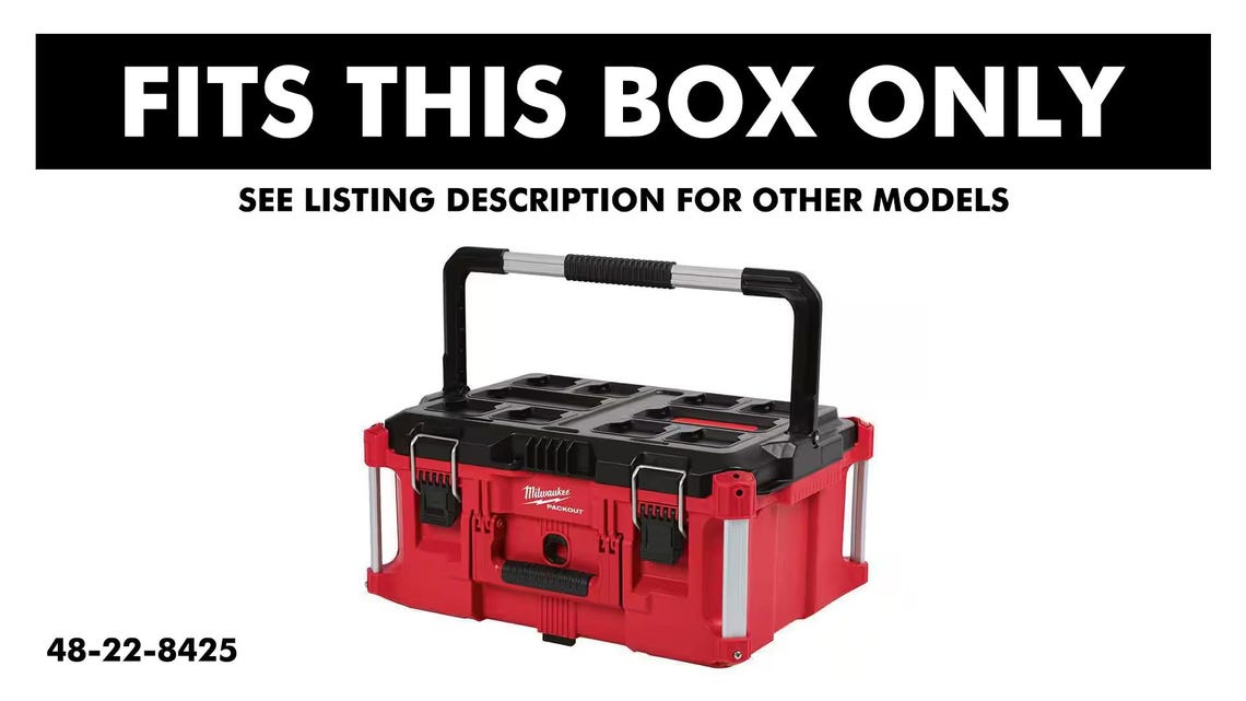 Milwaukee PACKOUT Large Tool Box (48-22-8425) Custom Label - Etsy
