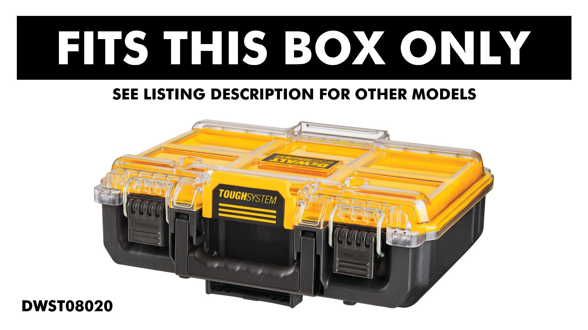 Dewalt Toughsystem 2.0 Deep Compact Organizer (DWST08020) Custom Label ...