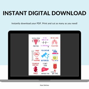 Medical Valentines Printable, Valentines for Doctors, Nurses, Medical ...