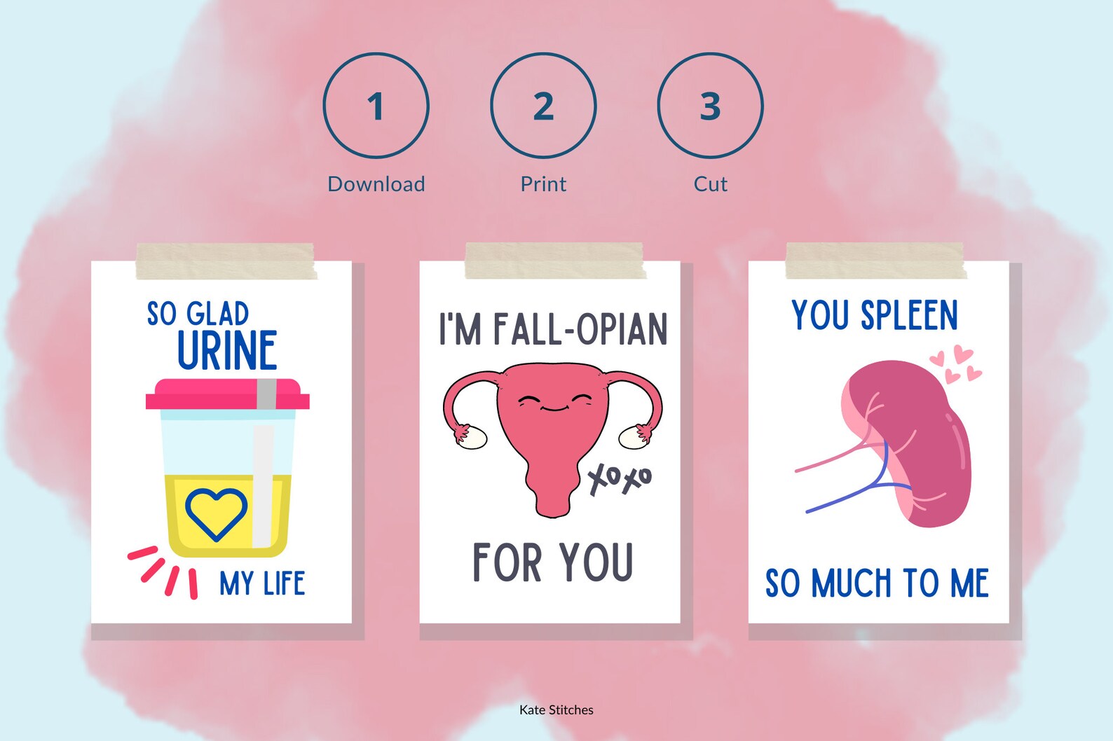 Medical Valentines Printable, Valentines for Doctors, Nurses, Medical ...