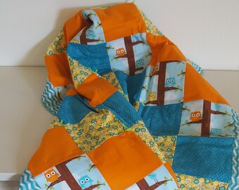 Owl Patchwork Quilt | Etsy