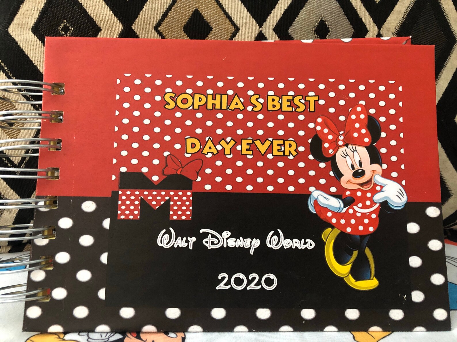 Disney Picture Album Memory Book Minnie Mouse Red and White Polka Dot ...