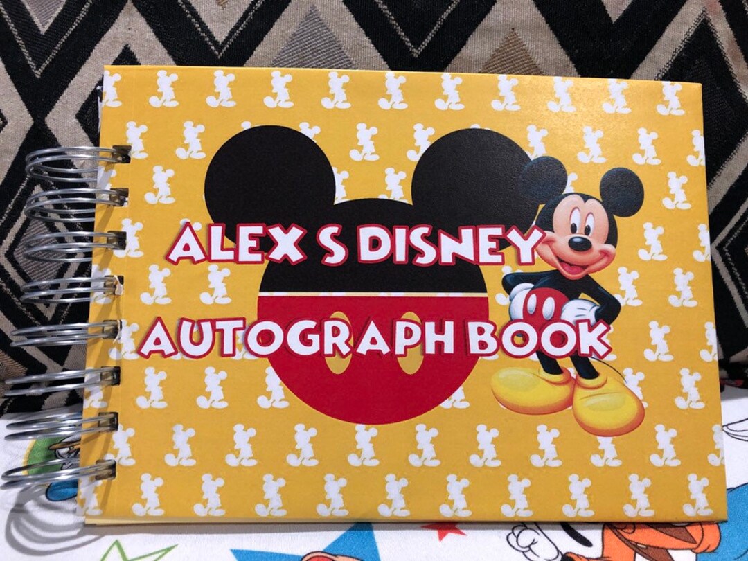 Disney Autograph Book Memory Book Mickey Mouse Personalized Disney ...