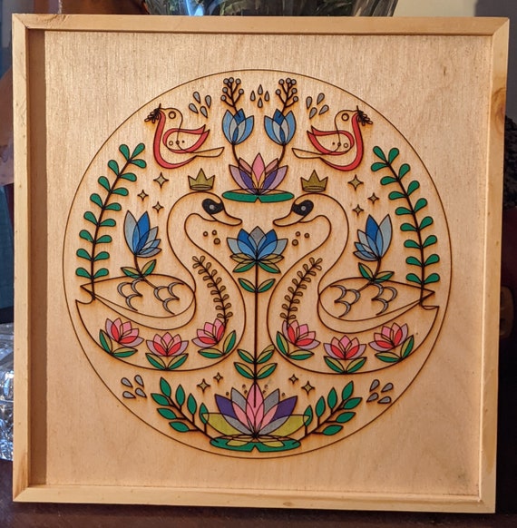 Traditional PA German Wood Quilt Block | Etsy