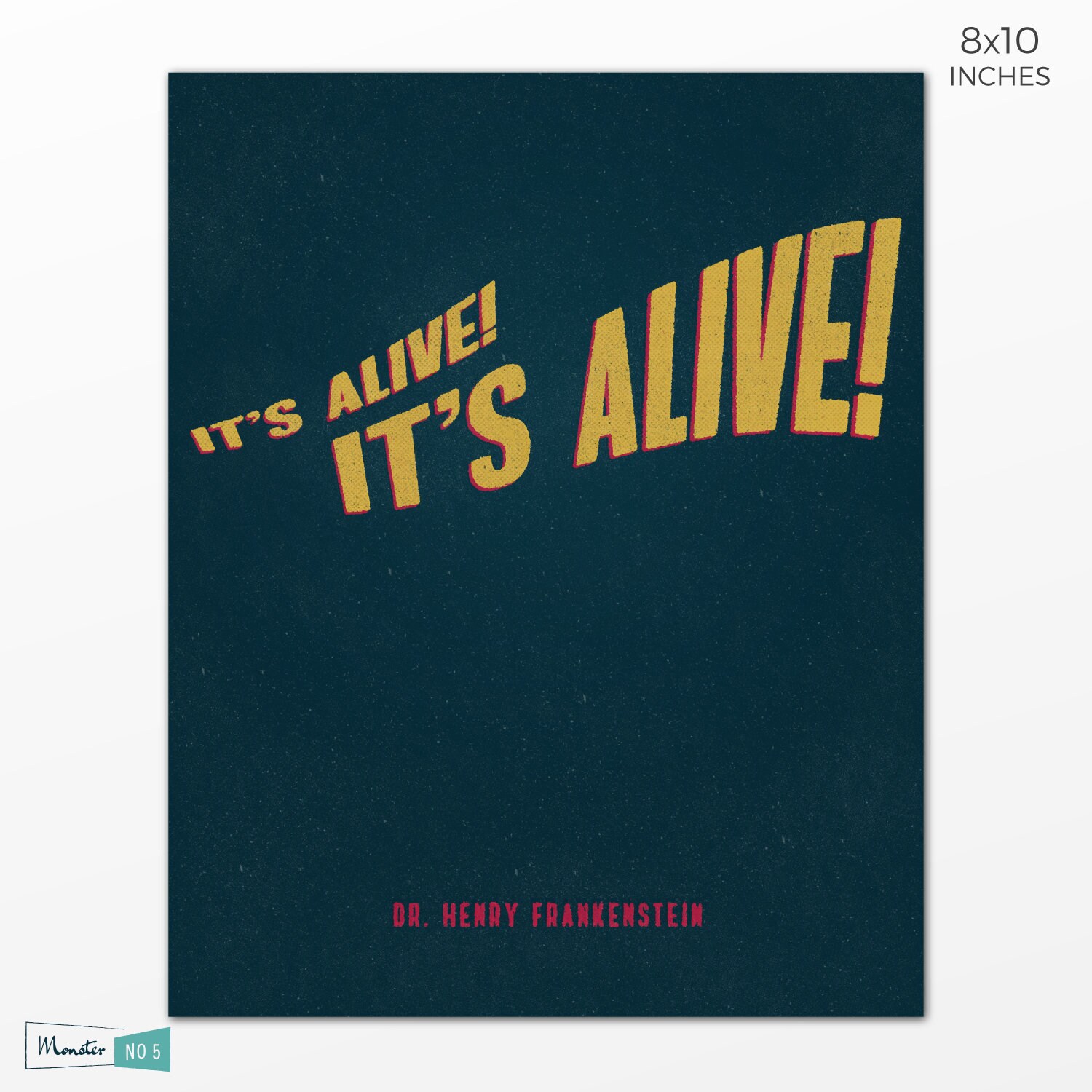 Frankenstein it's Alive Classic Horror Art - Etsy