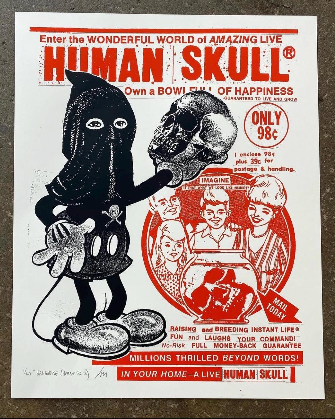 Hangmouse ( Human Skull ) - Etsy