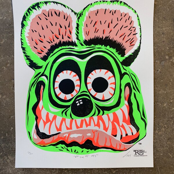Rat Fink Mask - Etsy
