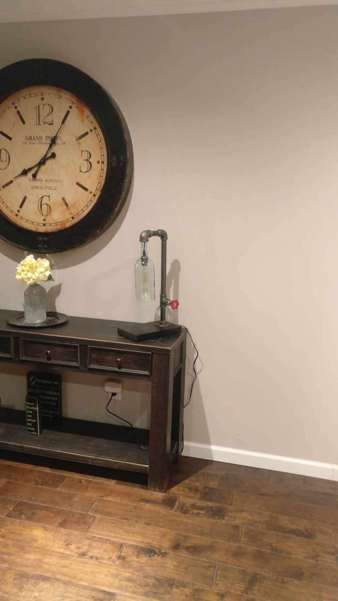 Industrial Steam Punk Lamp With Wine Bottle Shade - Etsy