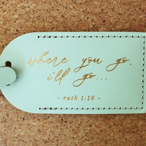 Christian Scripture Luggage Tags - Spiritual Gift Wedding Favors ...